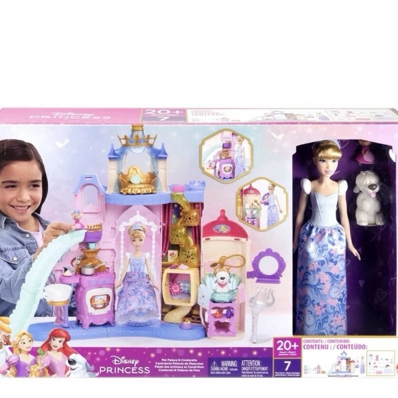 Disney | Toys | Disney Princess Castle Playset With Doll Pink Blue Gold ...